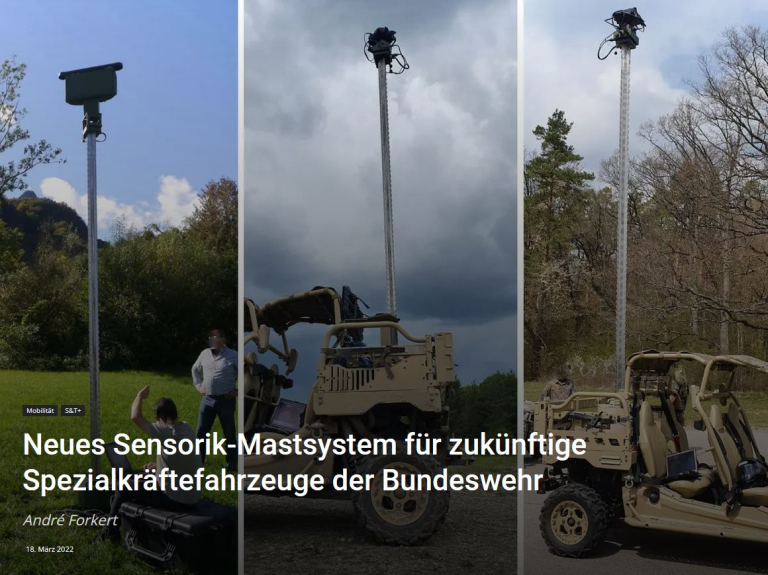 Zippermast in der Soldat & Technik - ZIPPERMAST